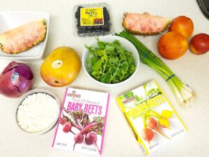 Pinkglow Pineapple Rosé Gift Basket & Sweetheart Salad - Horsing Around ...